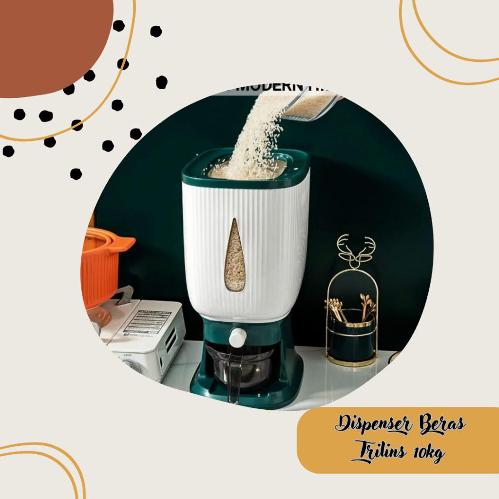 Jual Dispenser Beras Modern / Dispenser Beras 10kg | Shopee Indonesia