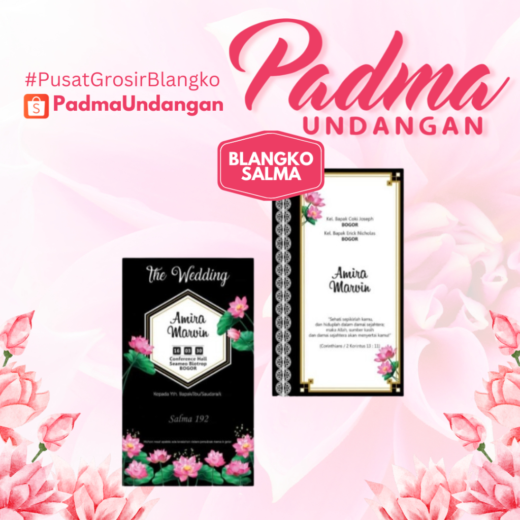 Jual Blangko Undangan Salma 192 | Padma Undangan | Shopee Indonesia