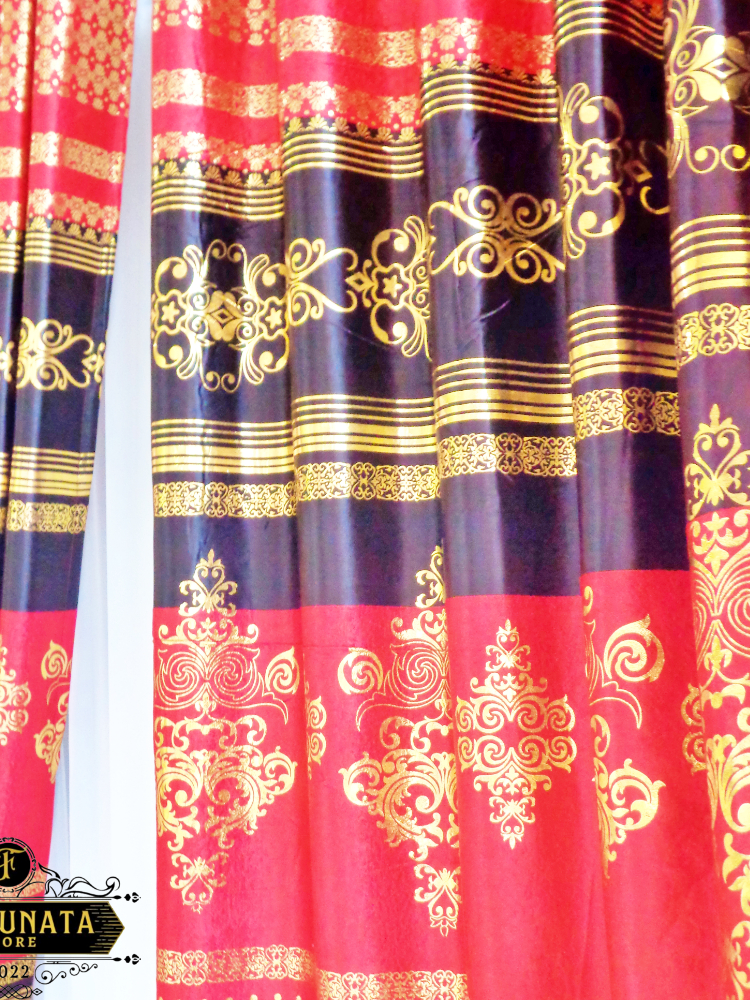 Jual GORDEN JENDELA MODEL SMOKRING 12 LUBANG RING / GORDYN MOTIF BATIK ...