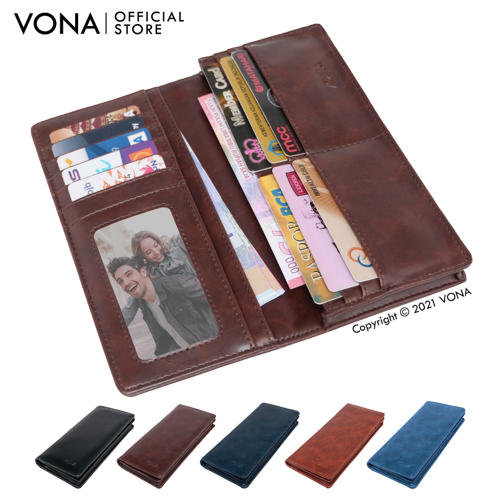 Jual VONA Fox Long Wallet - Dompet Lipat Panjang Original Pria Wanita ...