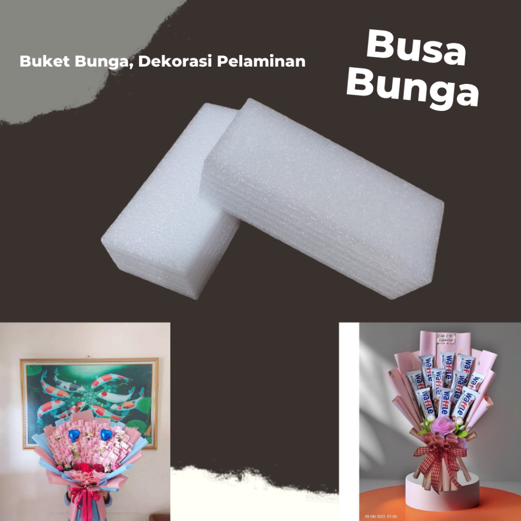 Jual Busa Elastis Buket | Busa bunga | Oasis busa bunga kering ...