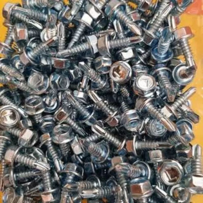 Jual 1Kg baut bajang ringan/batu sekrup taso/roifing/sekrup/taso/baja ...