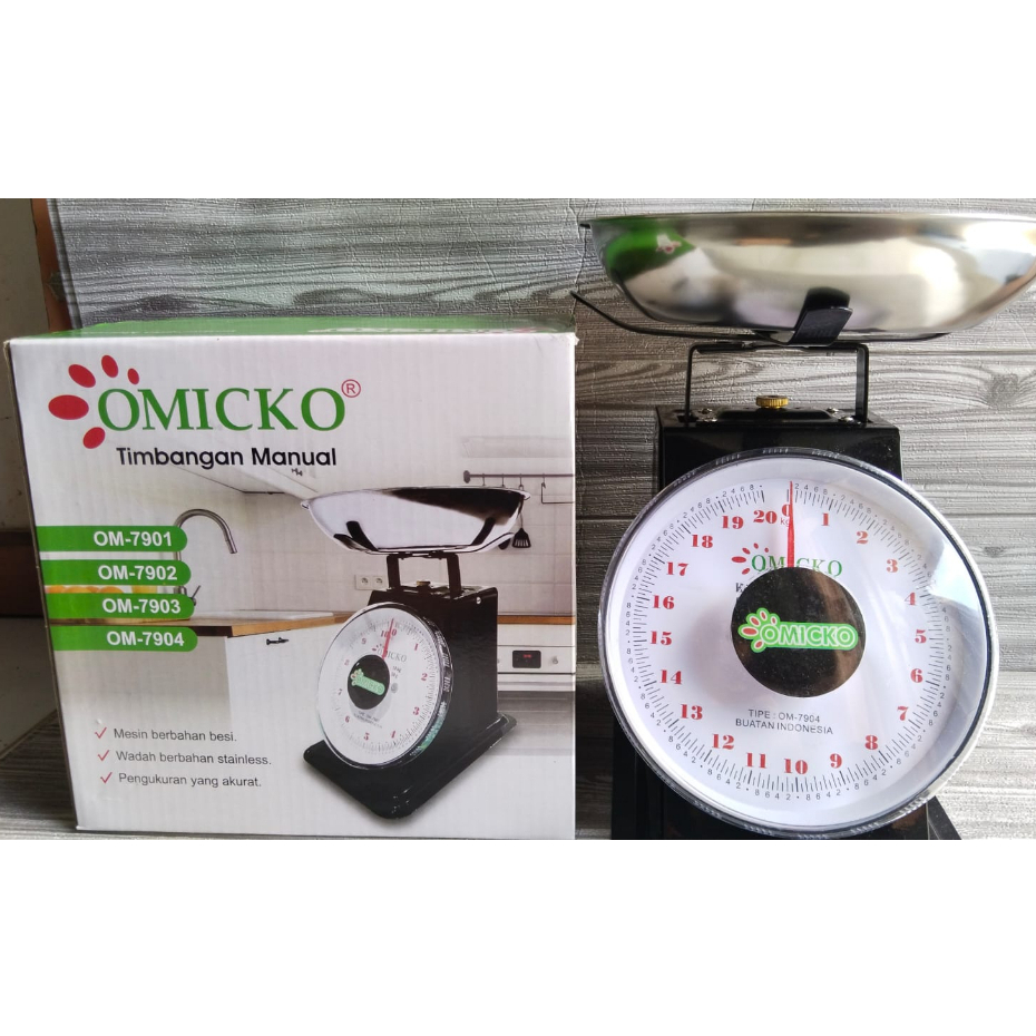 Jual Timbangan Duduk Manual Jarum Analog Buah - Sayur - Daging Omicko ...