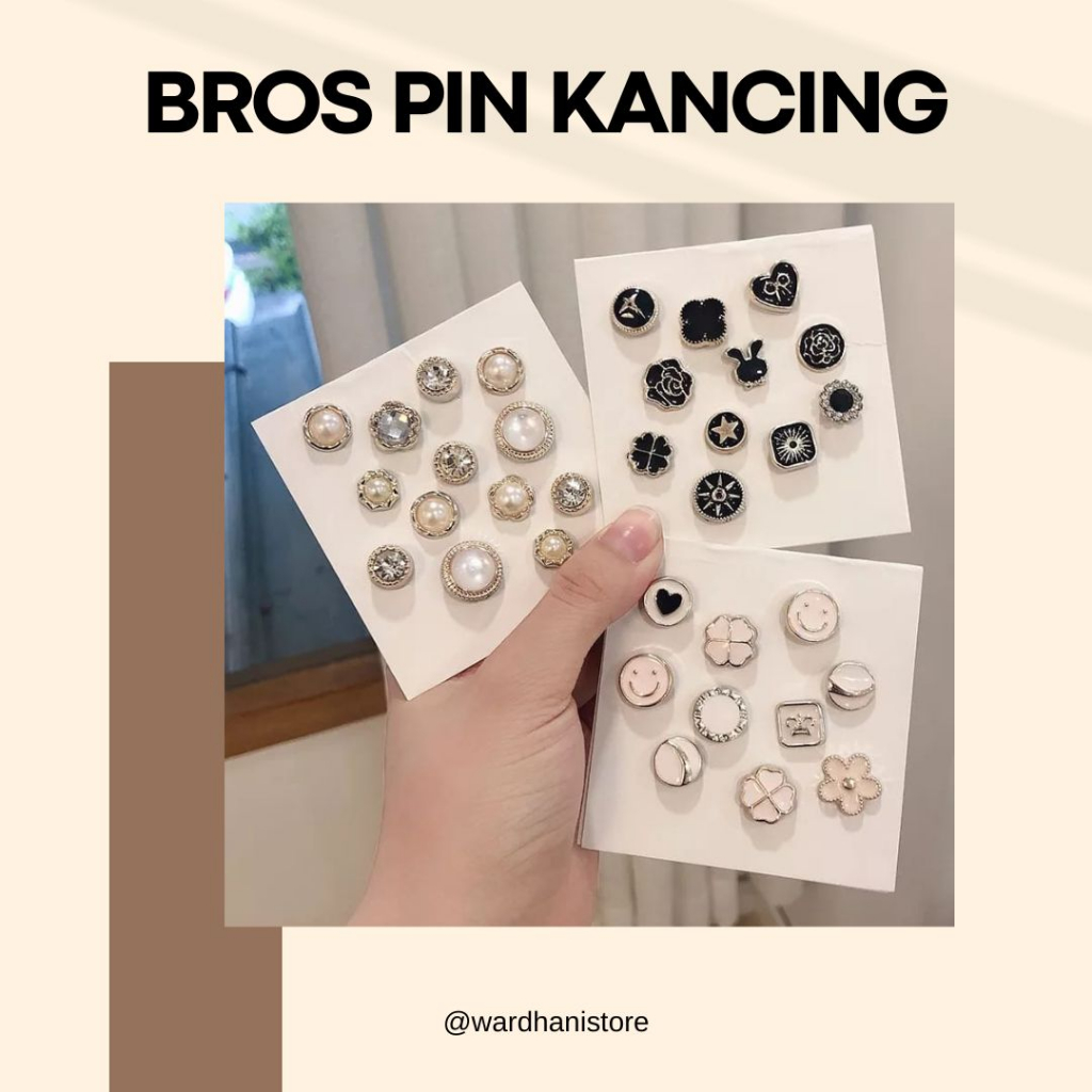 Jual 10 pcs Bros Pin Kancing | Bros Pin Dagu | Bros Mini Tusuk Kecil ...