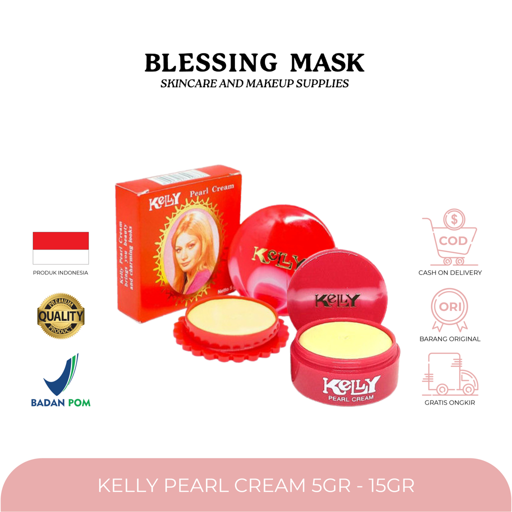 Jual Kelly Pearl Cream 15gr - 5gr | Krim Wajah | Foundation | Shopee ...