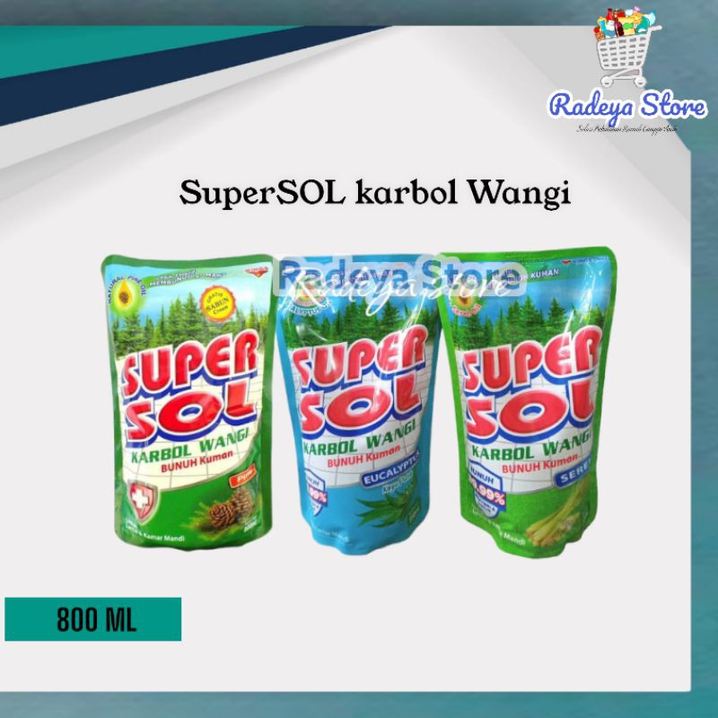 Jual SuperSOL Karbol Wangi 800 ml | Shopee Indonesia