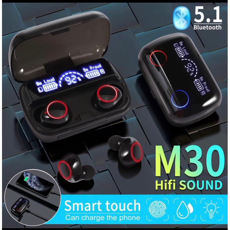 Jual Earphone - Handsfree - Headset Bluetooth TWS M15 / M16 / TWS-200 ...