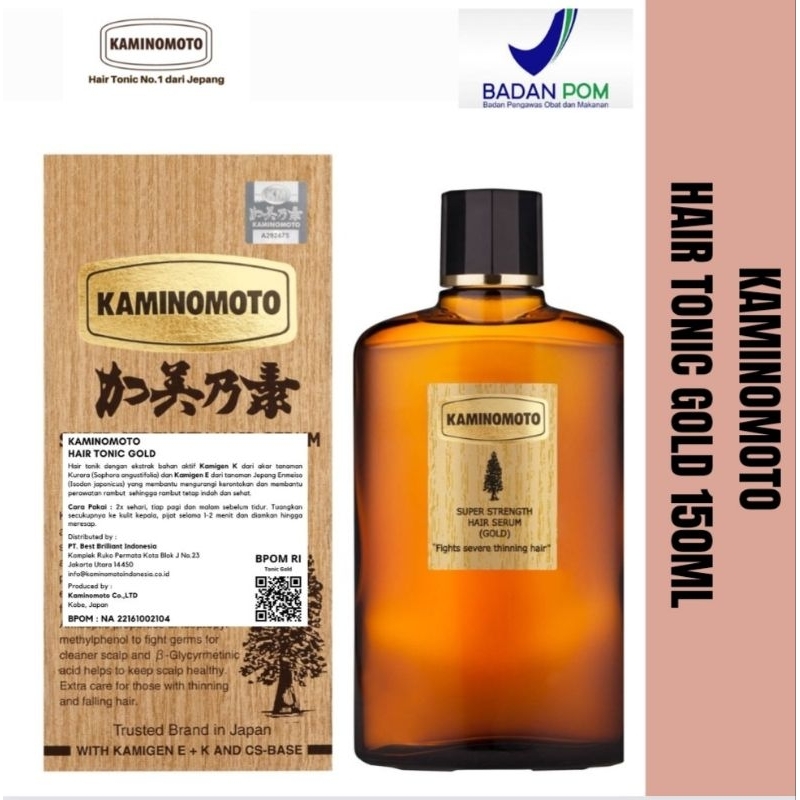 Jual KAMINOMOTO HAIR TONIC GOLD 150ml | Shopee Indonesia