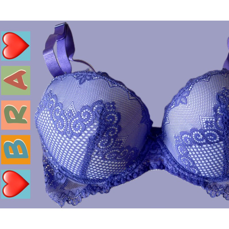Jual Bra Renda Push Up Kawat Brukat Murah Cup A,B,C | Shopee Indonesia