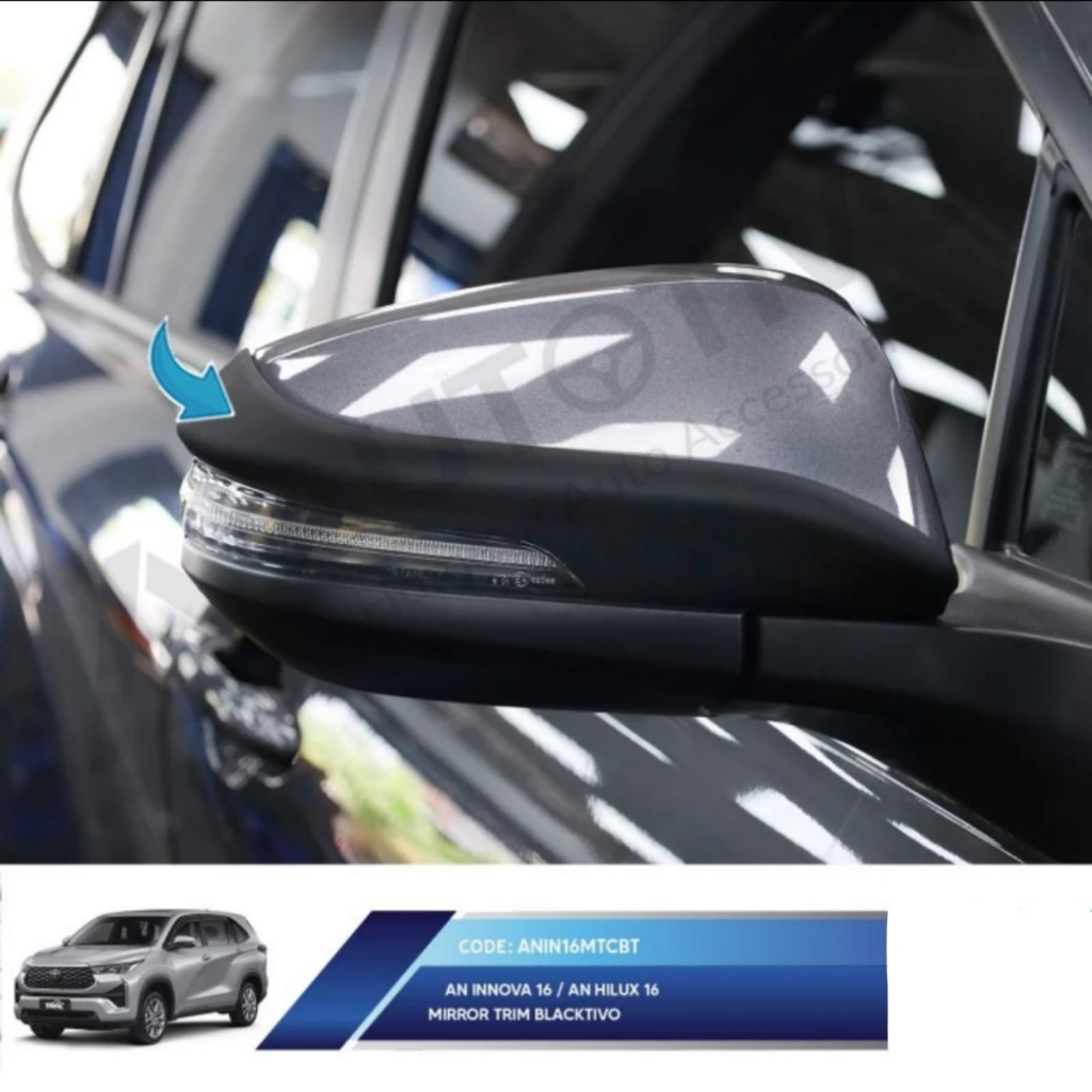 Jual List Cover Spion Mobil INNOVA Zenix Mirror Trim Blacktivo | Shopee ...