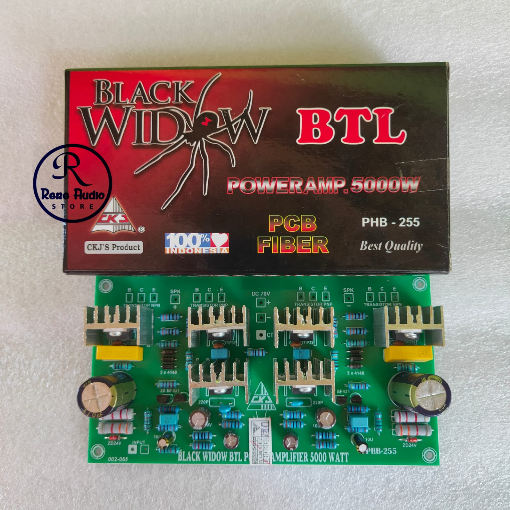 Jual Kit Driver Power Amplifier BTL Black Widow PHB 255 5000 watt Power Amplifier CKJ Produk ...