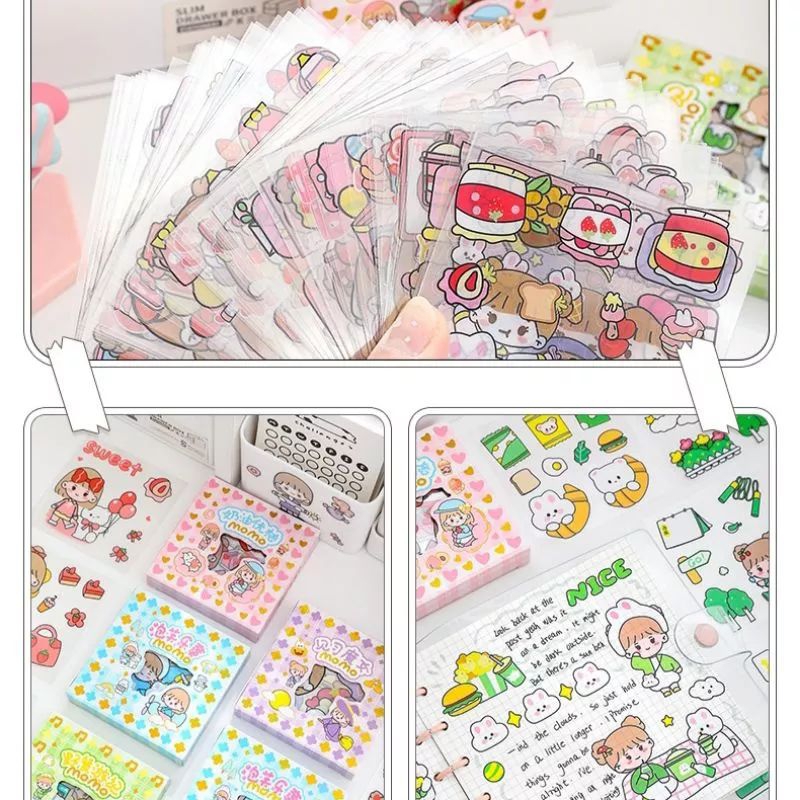 Jual Stiker Momo original 100 Lembar Stiker Lucu Korea Stiker Viral ...