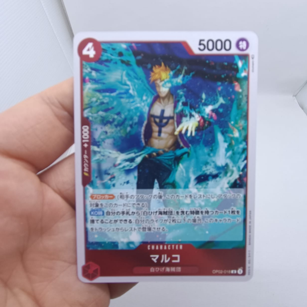 Jual One Piece TCG Marco R Rare OP02-018 Original Japan Card Limited ...