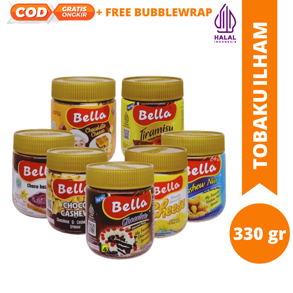 Jual selai Bella spread / selai bella all variant 330gr/ selai choco ...