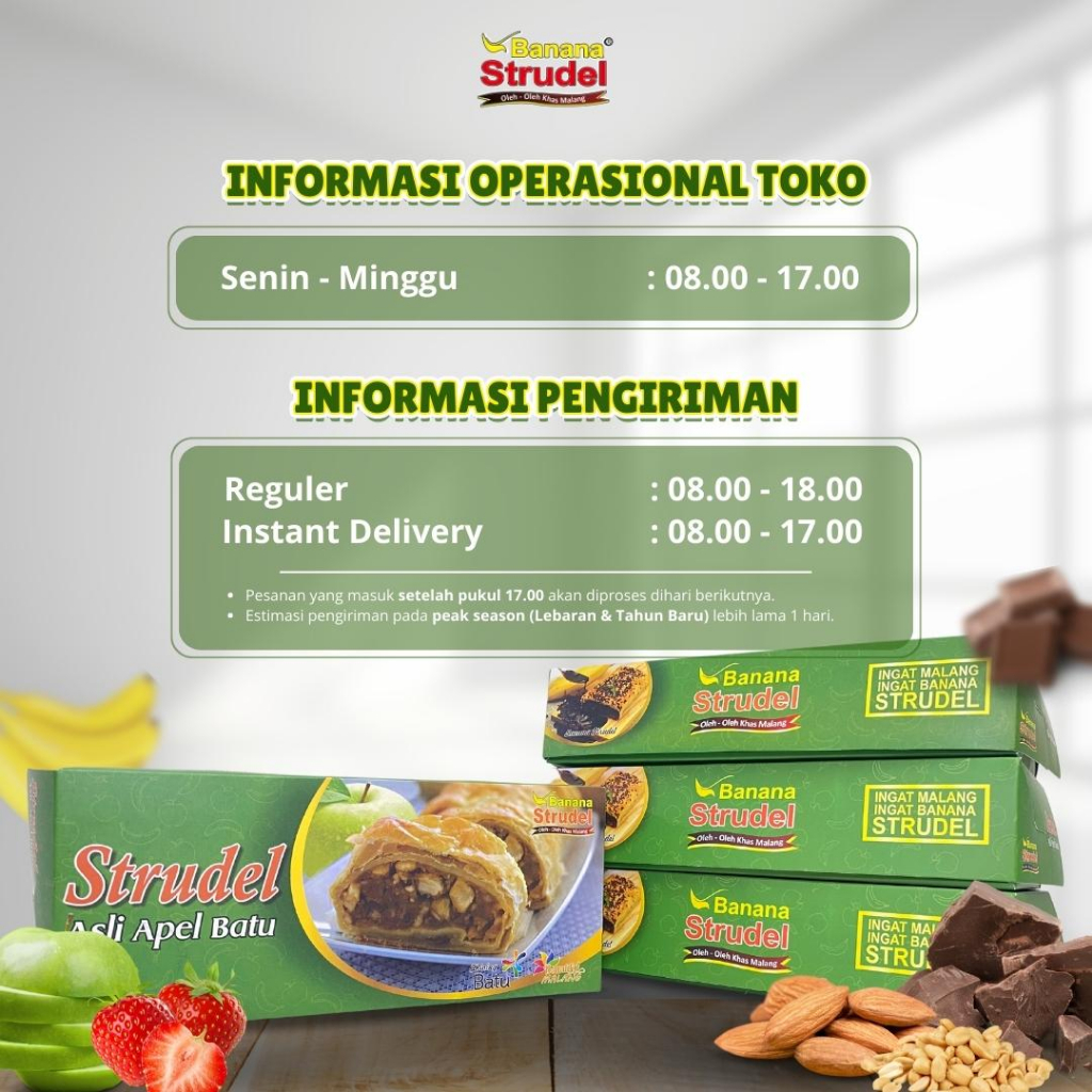 Jual Choco Peanut Strudel Oleh-Oleh Khas Malang Oleh-Oleh Jawa Timur ...