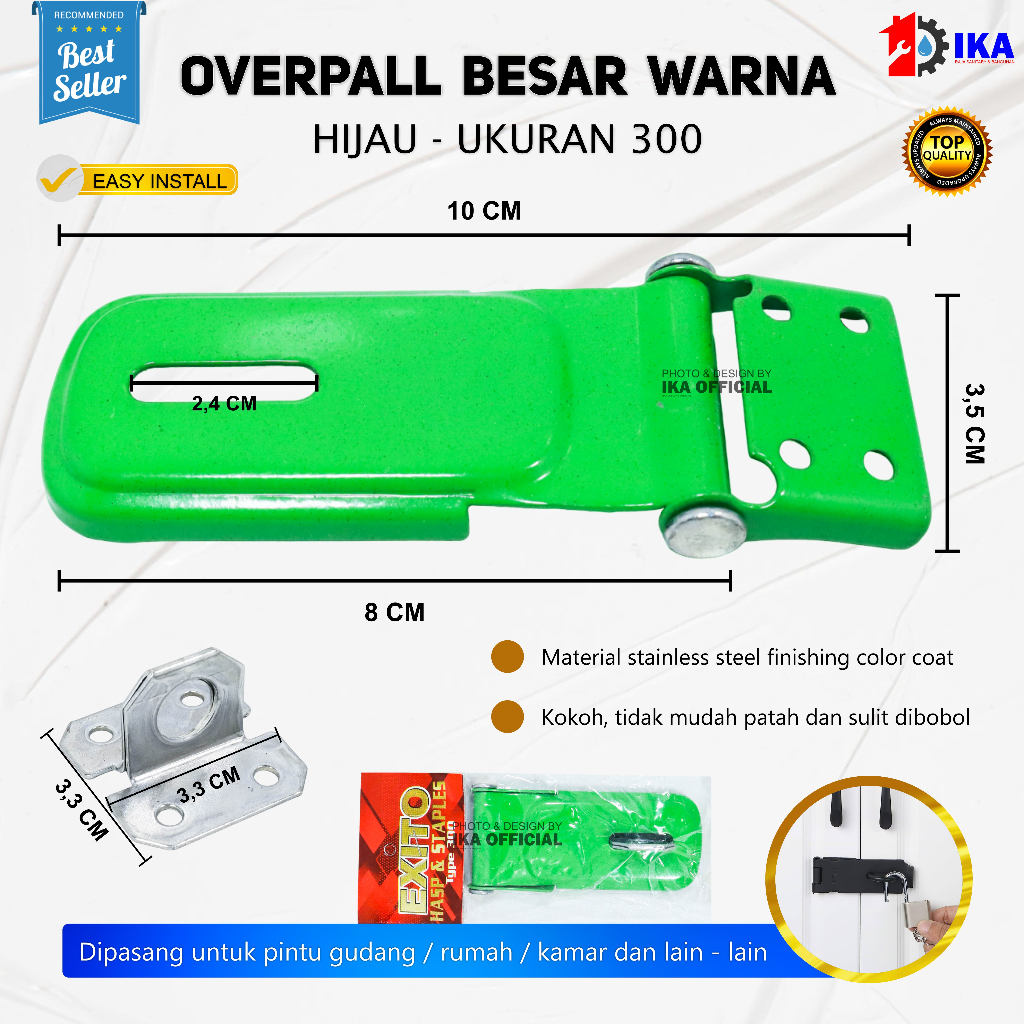 Jual Overval Gembok Badak Exito / Overval Exito Warna / Cantelan Gembok ...