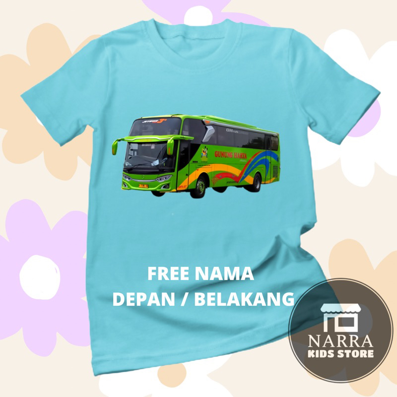 Jual Kaos Anak Custom Gambar Bus Gunung Harta Baju Unisex Bahan Premium Cotton Combed 30s ...