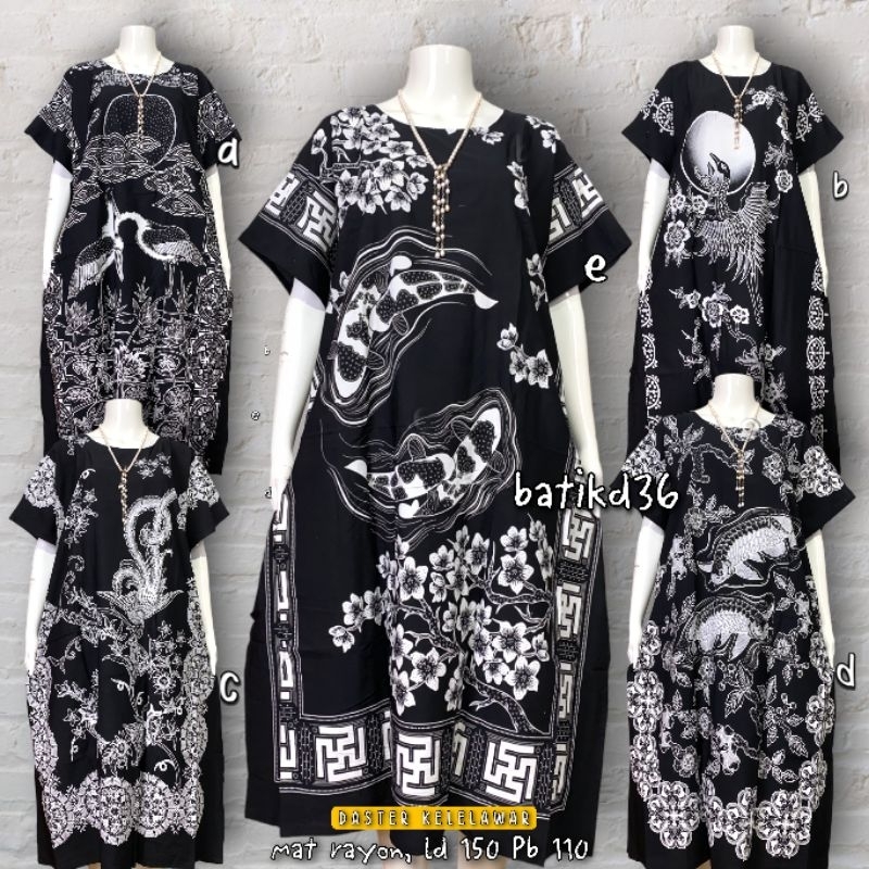 Jual Daster klasik kelelawar wanita jumbo ld 140 murah adem tebal halus ...