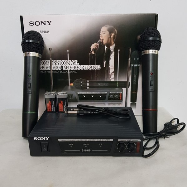 Jual MIC WIRELESS SONY SN-68 SONY SN68 MICROPHONE WIRELESS MIC TANPA ...