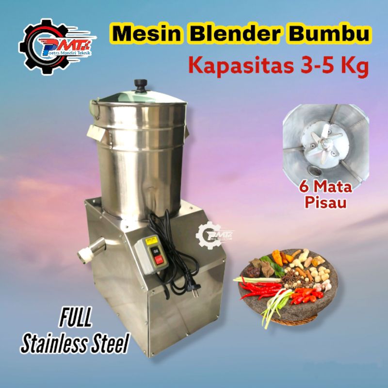 Jual Mesin Blender Bumbu Cabai Bawang Kap 3 - 5 Kg & Alat Penghalus ...