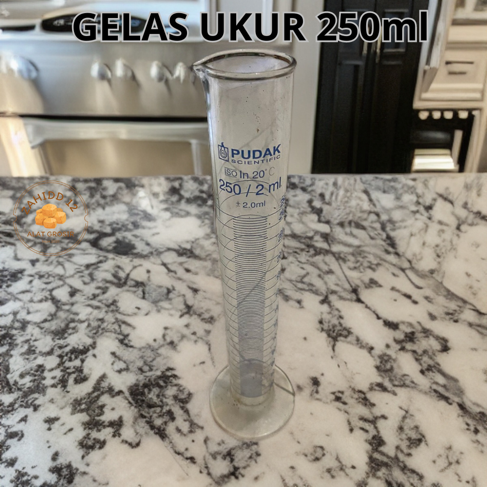 Jual Gelas Ukur Kaca 250ml Pudak Scientific Tabung Akur Alat ...
