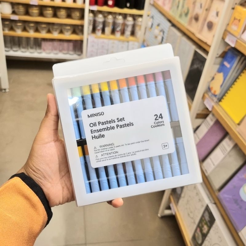 Jual MINISO OIL PASTELS SET 24 COLORS / CRAYON / KRAYON ISI 24 WARNA ...