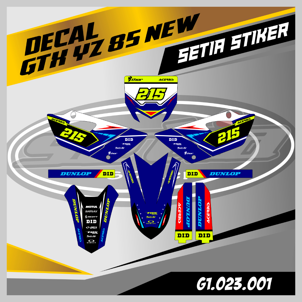 Jual DECAL STICKER GTX 85 NEW, DESAIN BISA CUSTOM BARU (G1.023.001 ...