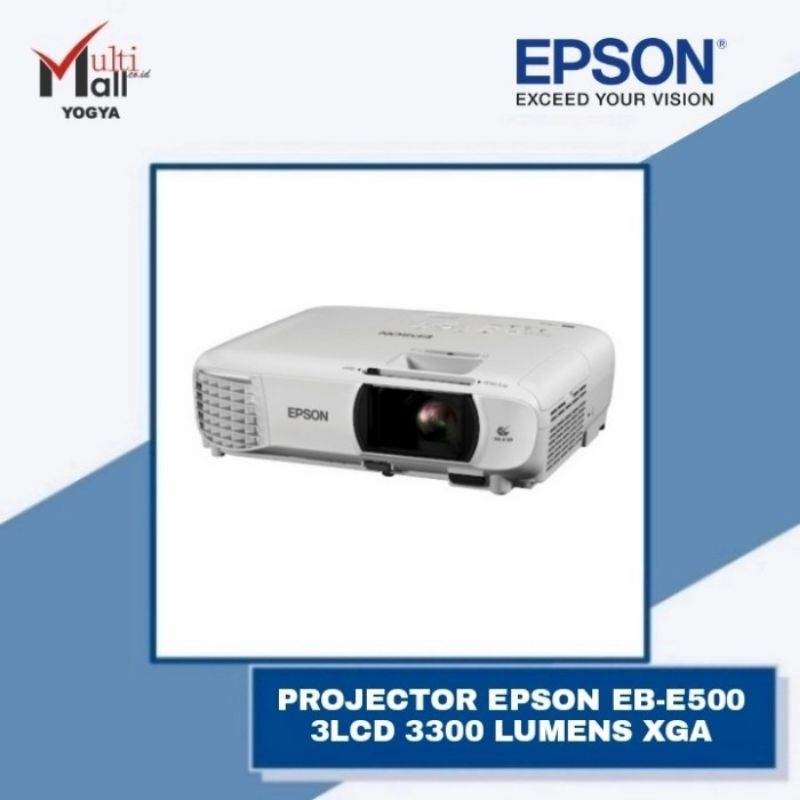 Jual Projector Epson EB-E500 XGA 3300 Lumens 3LCD Proyektor EB E500 XGA ...