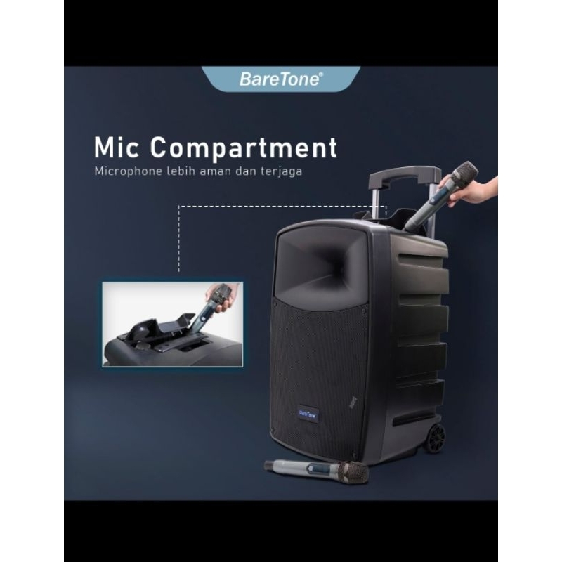 Jual Portabel speaker 10 inch ORIGINAL BARETONE MAX-10HB ( 10 INCH ...