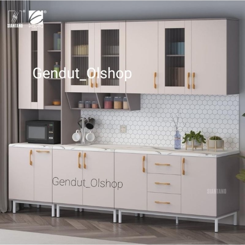 Jual (Khusus Wilayah Palembang) Kitchen Set Lemari Dapur Siantano Kitchen Set Bahan Partikel ...