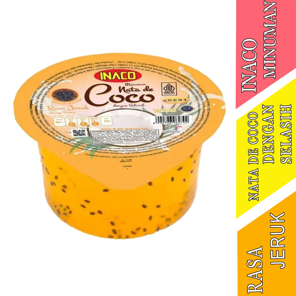 Jual Minuman Flavor - Inaco Nata De Coco Cup - Minuman Coconut Selasih ...