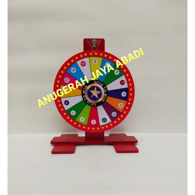 Jual WHEEL OF FORTUNE MEJA 30cm x 45cm - SPINNING WHEEL / ROULETTE MEJA ...