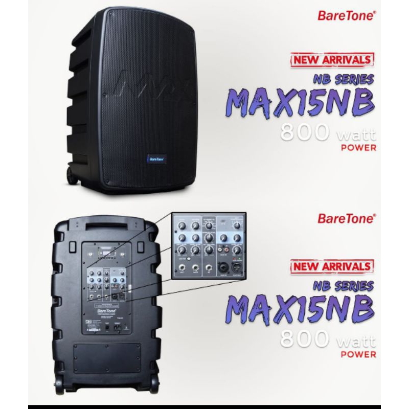 Jual Speaker Portabel Baretone Max 15 NB | Shopee Indonesia