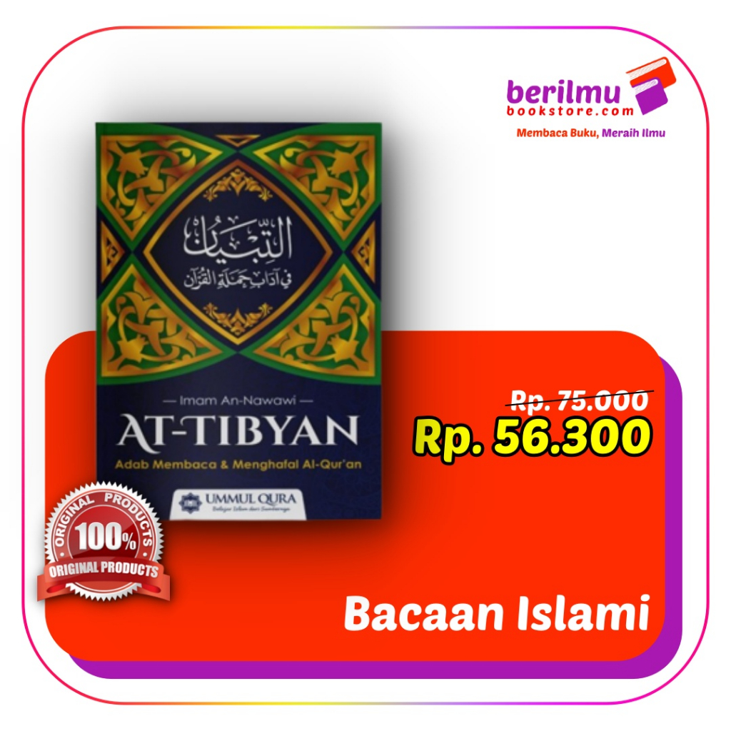 Jual At-Tibyan Adab Membaca Dan Menghafal Al-Quran | Buku Bacaan Islami ...