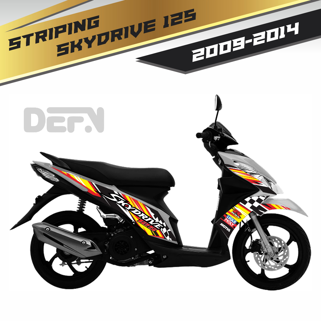Jual Stiker striping Decal Suzuki Skydrive 125 2009-2014 Semifullbody ...