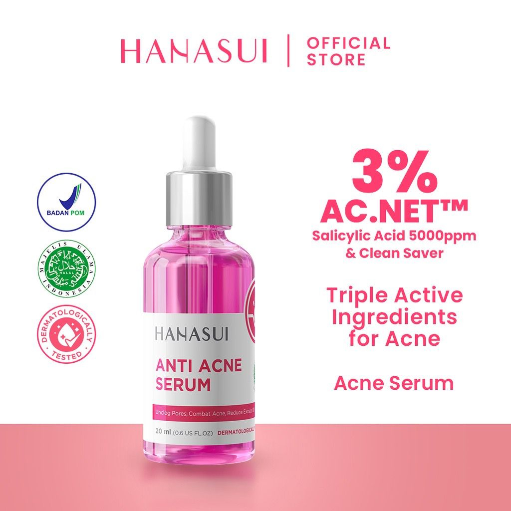 Jual Hanasui Anti Acne Serum New Look & Improved Formula. | Shopee ...