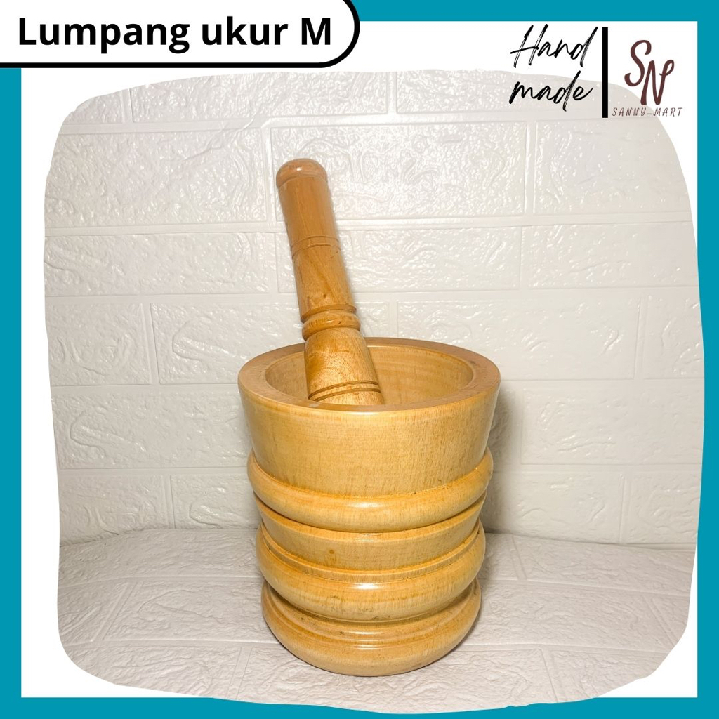 Jual LUMPANG KAYU DAN ALU KAYU MOHONI D14-15 BESAR | TUMBUKAN | ULEKAN ...