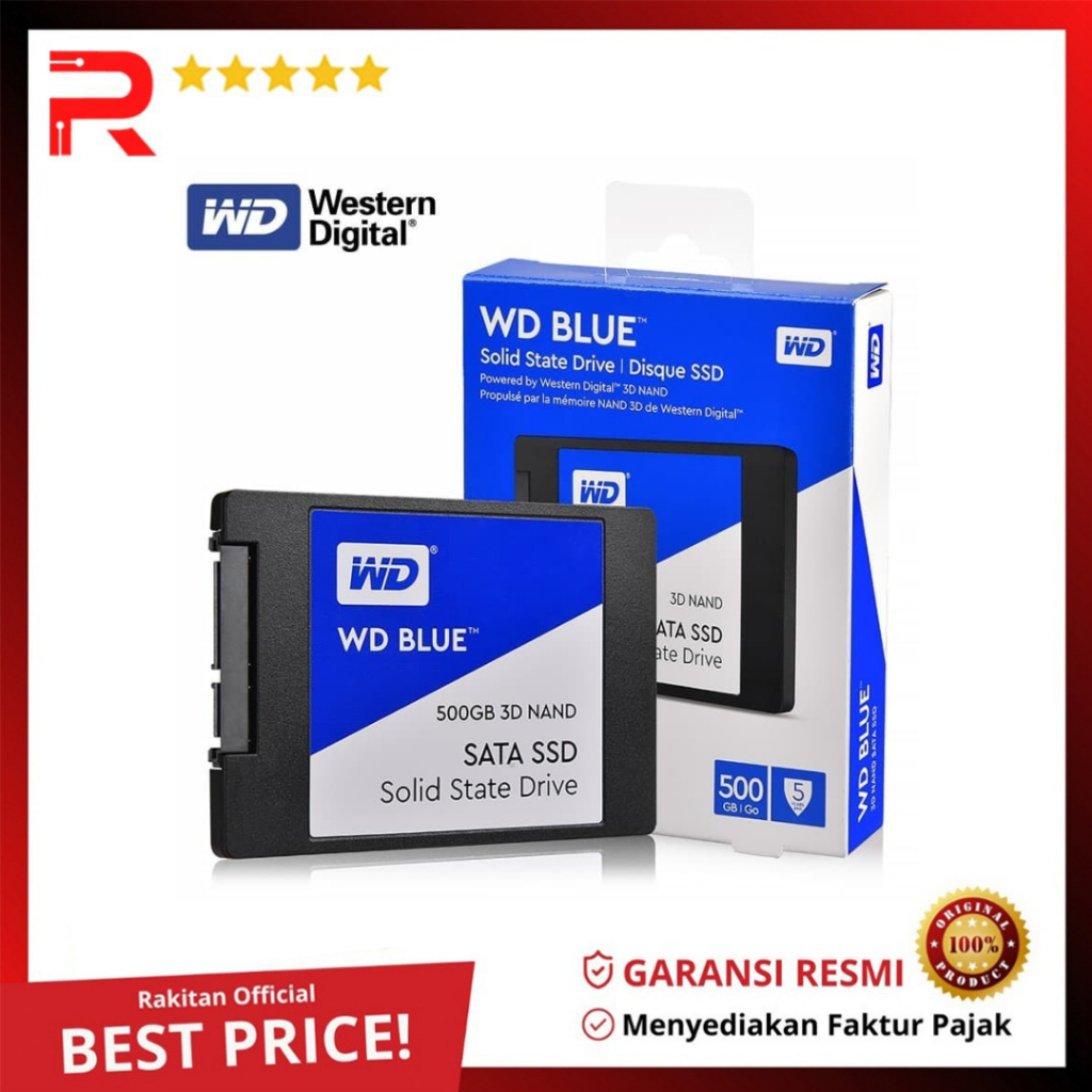 Jual WDC Blue 3D NAND 500GB SSD WDC 500GB SATA | Shopee Indonesia