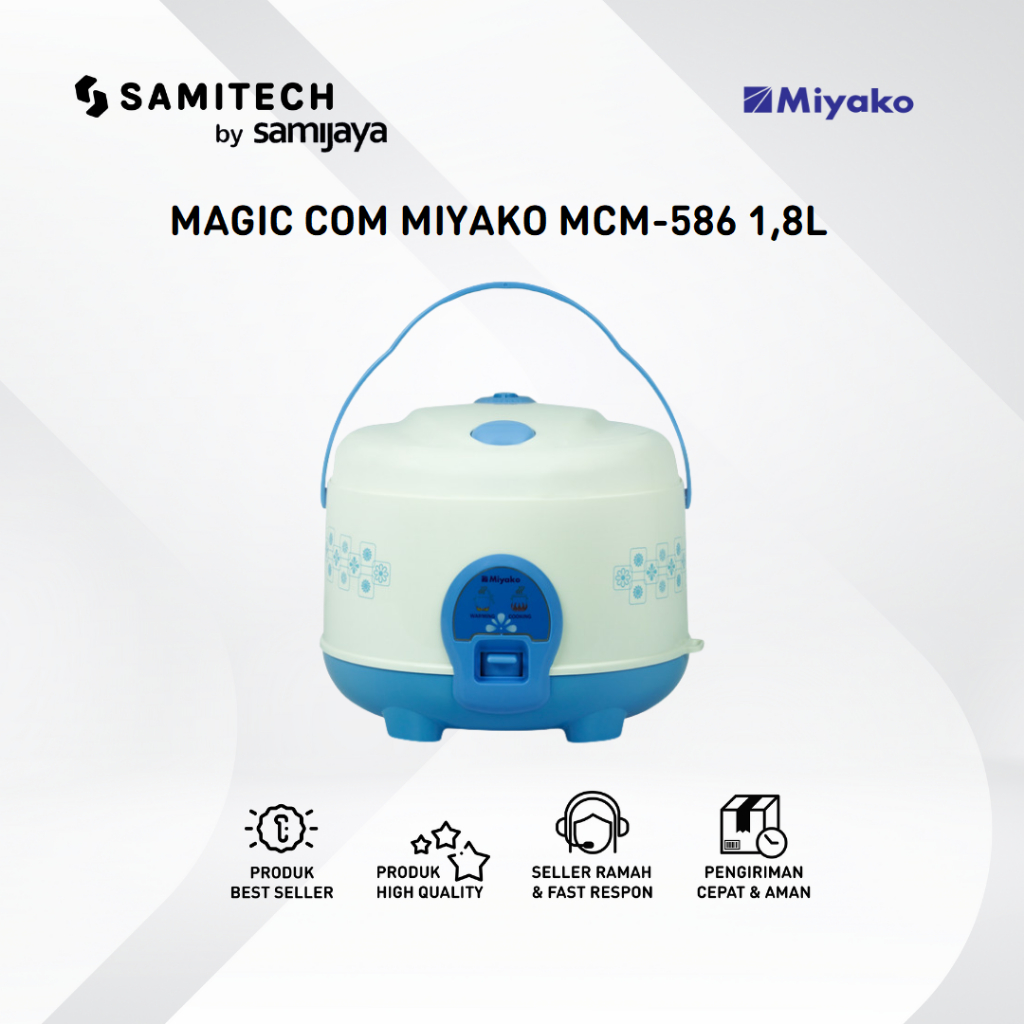 Jual MAGIC COM RICE COOKER MIYAKO MCM-586 586 1.8 LITER | Shopee Indonesia
