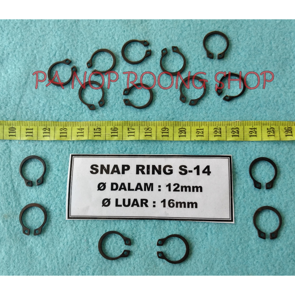 Jual SNAP RING ( RING STOP ) S-14 ( HARGA 10 PCS ) | Shopee Indonesia