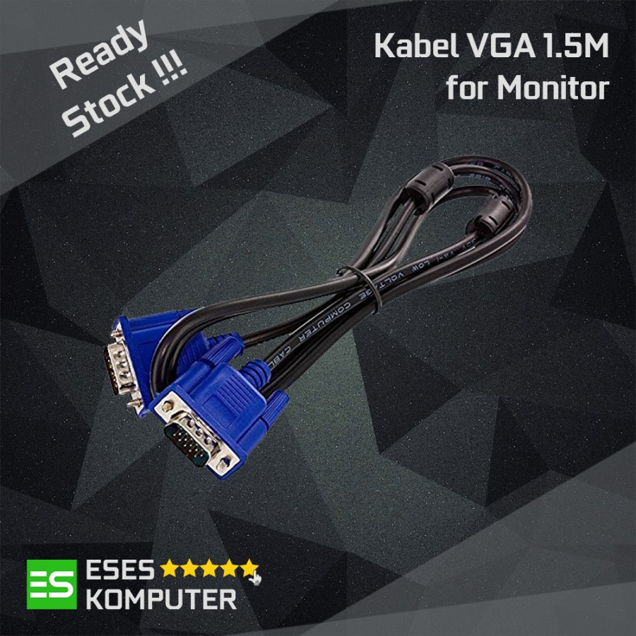 Jual Kabel VGA D-Sub 1.5M High Quality - Kabel Monitor | Shopee Indonesia