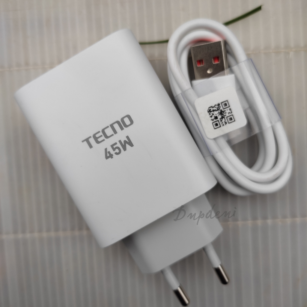 Jual Charger Tecno 45W ORI CAMON 40, POVA 4 Pro, Camon 40 Pro. Bawaan HP Asli | Shopee Indonesia
