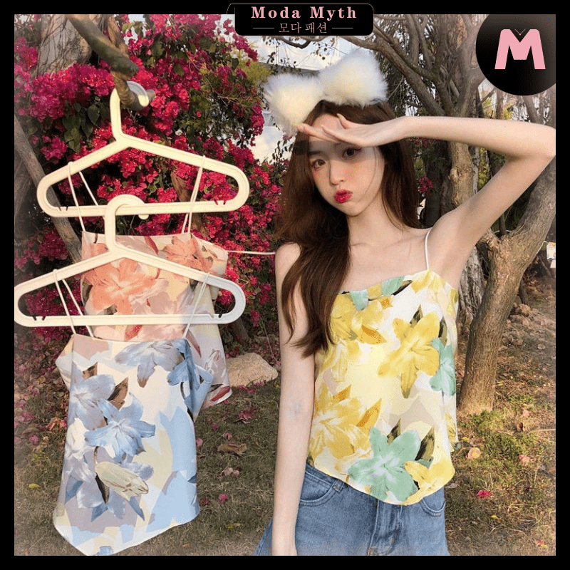 Jual MODAMYTH SS02 - ATASAN WANITA BACKLESS TANKTOP TIE BOW TANKTOP TANKTOP SEXY BACK FLOWER ...