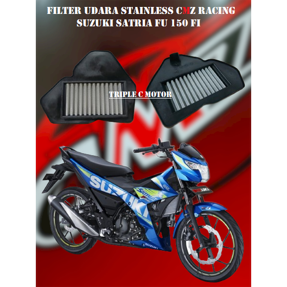 Jual FILTER UDARA STAINLESS SATRIA FU 150 FI / AIR FILTER SATRIA 150 ...