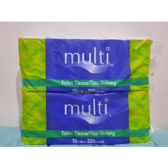 Jual TISSUE TOILET MULTI EMBOSS 220 SHEET 10 ROLL | Shopee Indonesia