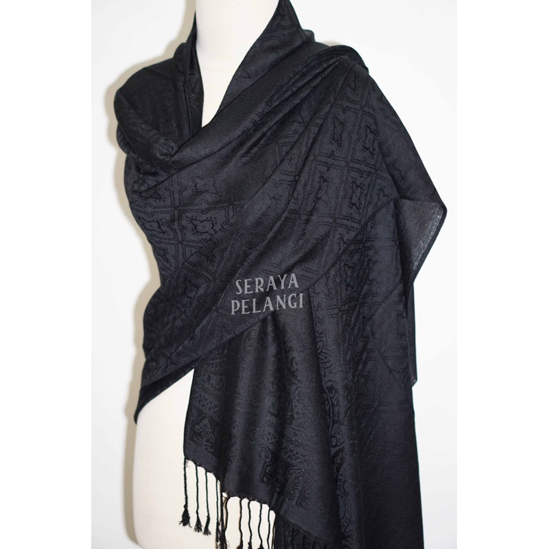 Jual Pashmina Motif Keong 40 Selendang Scarf Syal Shawl Pasmina Halus ...
