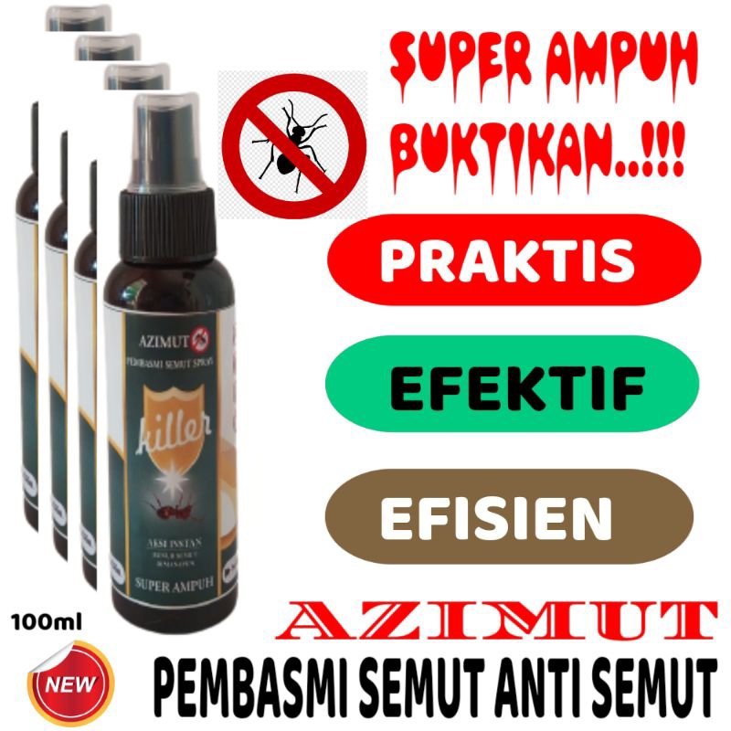 Jual AZIMUT 100ML OBAT SEMUT RACUN SEMUT CAIRAN PEMBASMI SEMUT OBAT ...