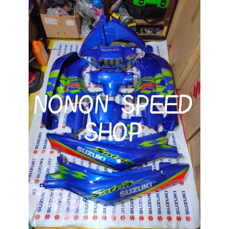 Jual BODY HALUS FULL SET SUZUKI SATRIA LUMBA BIRU KENNY FULLSET BODI ...