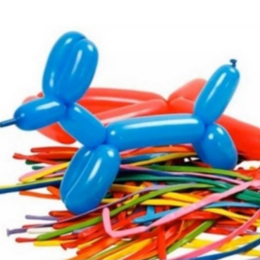 Jual Balon Cacing Bentuk Panjang Hewan Anjing Bunga Latex Long Baloon ...