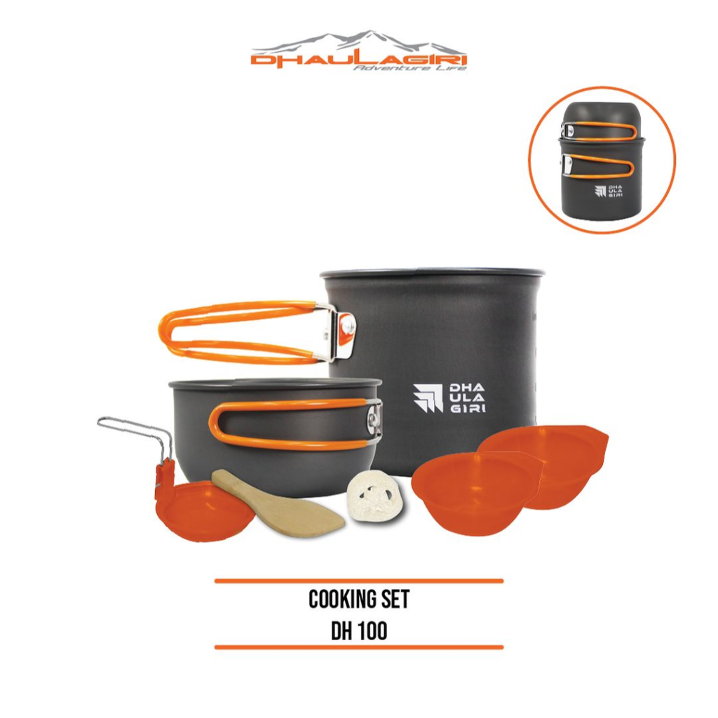 Jual Alat Masak Nesting Cooking Set Dhaulagiri DH-100 | Shopee Indonesia